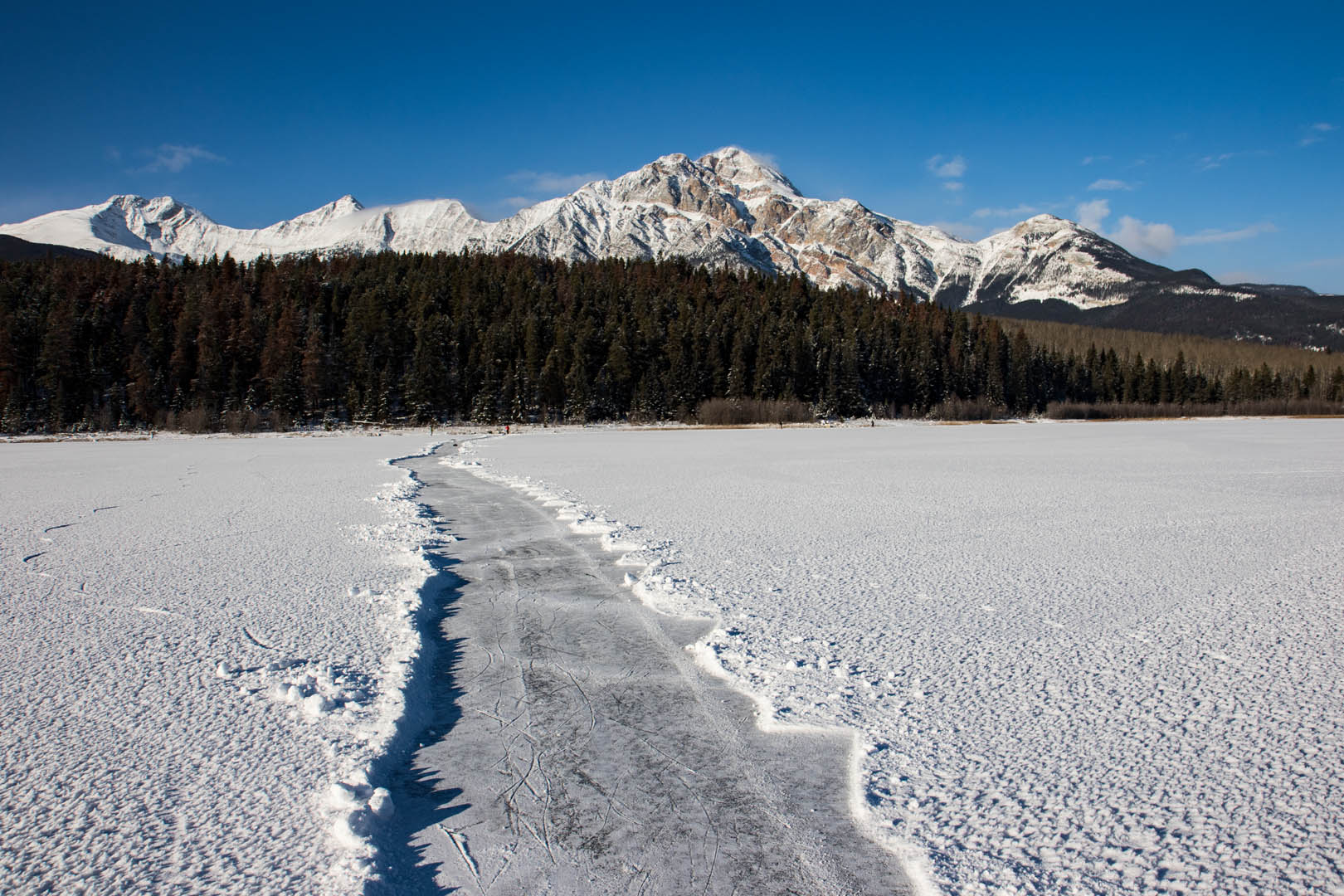 Skating Patricia Lake | All about Jasper National Park