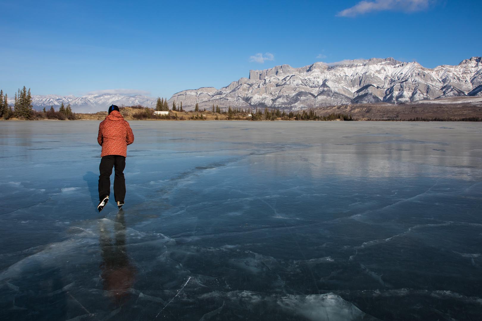 Skating Talbot Lake | All about Jasper National Park