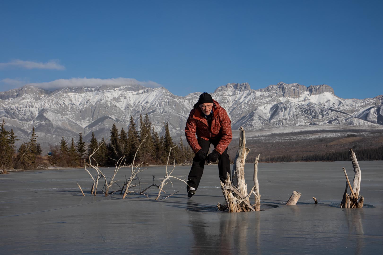 Skating Talbot Lake | All about Jasper National Park